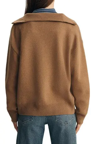 MAVI Half Zip Polo Sweater - Kelp