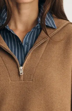 MAVI Half Zip Polo Sweater - Kelp
