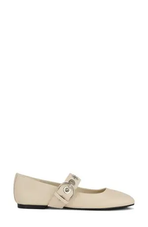 Nine West Kebba Mary Jane Flat - Ivory