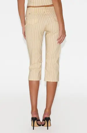 TIGER MIST Stripe Capri Pants