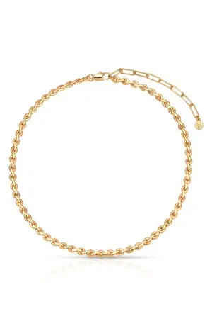 Ettika Modern Loop Chain Necklace - Gold