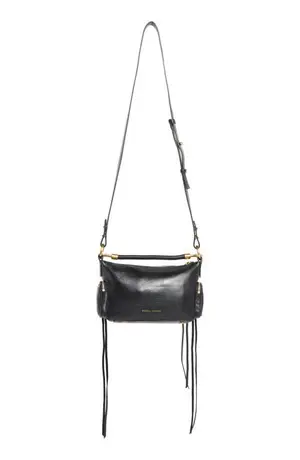 Rebecca Minkoff Mini M.a.b. Leather Shoulder Bag - Black
