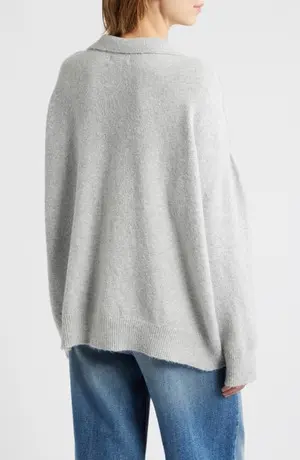 PACSUN Jesse Knit Polo Sweater - Heather Grey