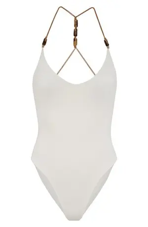 VIX PAULA HERMANNY Firenze Lesley Racerback One-piece Swimsuit