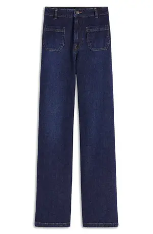 Boden Patch Pocket Relaxed Straight Leg Jeans