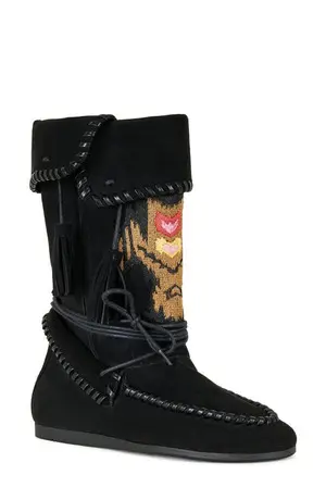 Azalea Wang Embroidered Boots For Women