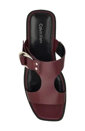 Calvin Klein Meritt Slide Sandal - Dark Red 600