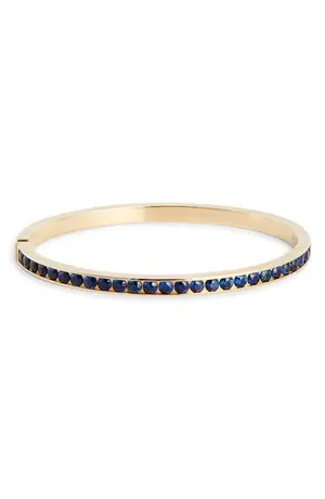 GRACE WINFREY Sapphire And Yellow Gold Bangle - Blue Sapphire