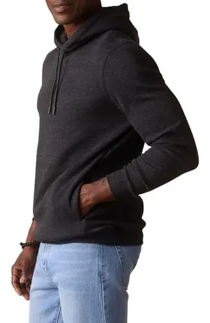 THE NORMAL BRAND Stretch Fleece Pullover Hoodie - Phantom