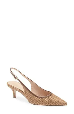 GIANVITO ROSSI Pointed Toe Slingback Pump
