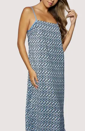 LOST + WANDER Printed Midi Dress