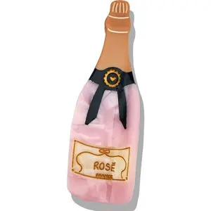 SOLAR ECLIPSE Hand-painted Rosé Claw Clip - Pink