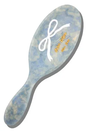 SOLAR ECLIPSE Hand-painted Ballet Bow Hair Brush - Blue