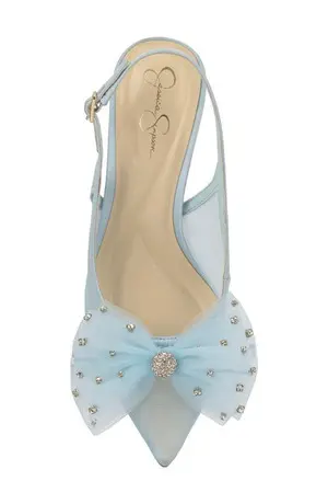 Jessica Simpson Lavilra Slingback Pointed Toe Pump - Light Blue