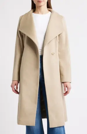 BOSS Wool And Cashmere Belted Coat