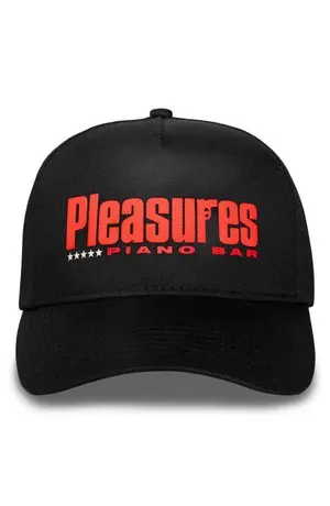 PLEASURES Piano Bar Trucker Hat - Black