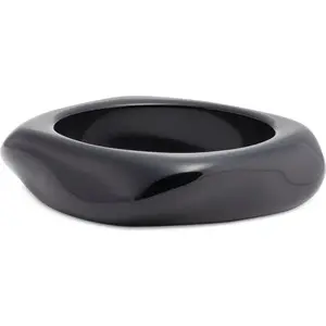 OPEN EDIT Faceted Bangle - Black