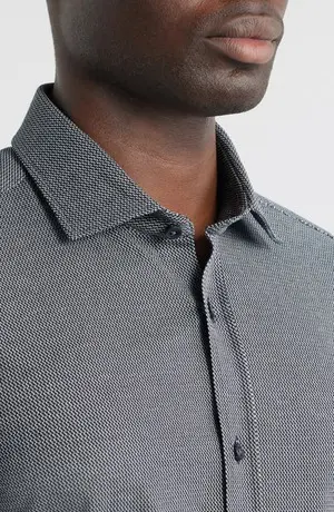 BOSS Roan Button-up Shirt - Navy