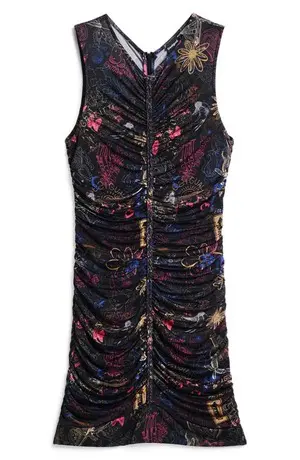 Desigual Graffiti Print Mini Dress