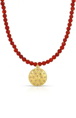 KOZAKH Sun Pendant Necklace - Gold