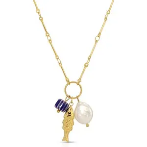 KOZAKH Naxos Charm Pendant Necklace - Gold