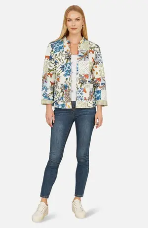 YUMI Indian Patchwork Reversible Jacket