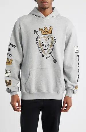VIC GARCIA WORLD Heavy Is The Crown Graphic Hoodie