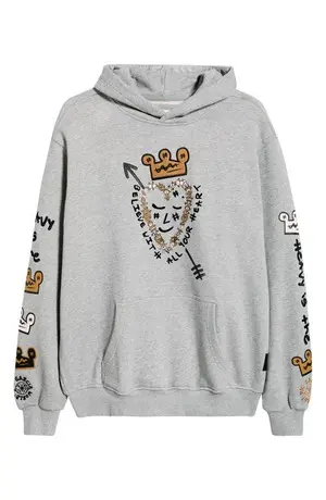 VIC GARCIA WORLD Heavy Is The Crown Graphic Hoodie