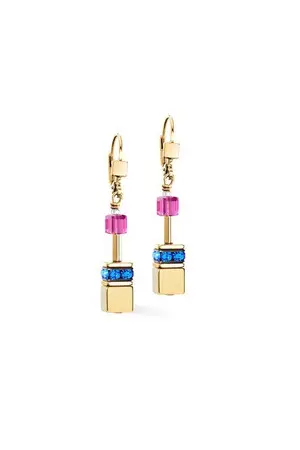 COEUR DE LION Geocube Iconic Metallic Earrings - Gold