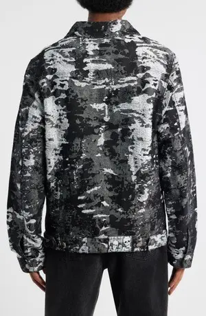 VERYRARE Devil Slayer Camo Jacquard Trucker Jacket