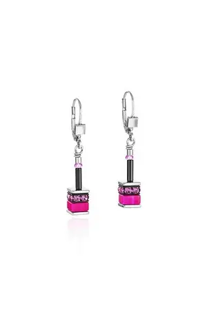 COEUR DE LION Geocube® Classic Polaris & Rhinestone Earrings