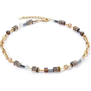 COEUR DE LION Geocube® Chunky Chain Necklace - Brown