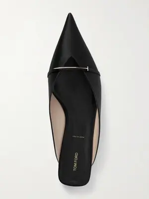 TOM FORD Embellished Satin Mules