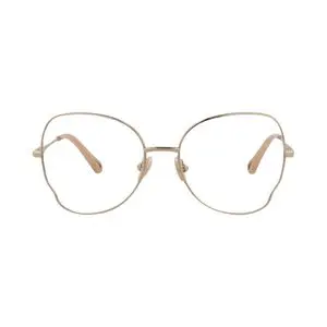 Chloé Round Frame Metal Optical Frames - Gold