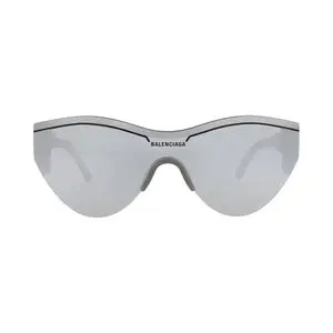 Balenciaga Shield Frame Recycled Acetate Sunglasses - Grey
