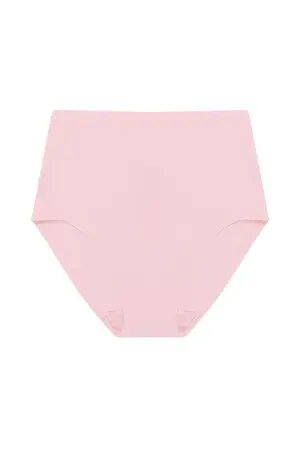 Natori Bliss Bare Cotton High Waist Brief - Pink