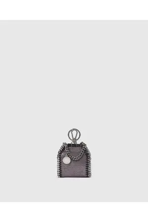 Stella McCartney Falabella Airpods Case Keyring - Black