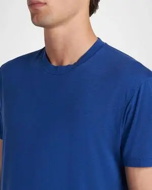 TOM FORD Apos;s Lyocell-cotton Crewneck T-shirt - Prussian B