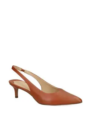 Ralph Lauren Pointed Slingback Pumps - Brown