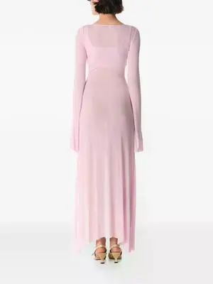 MANURI V-neck Maxi Dress - Pink