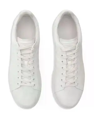 Burberry Embossed Check Leather Sneakers - White