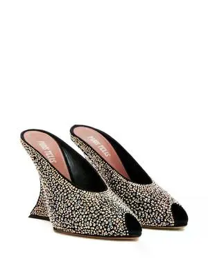 Paris Texas Embellished Open-toe Mules