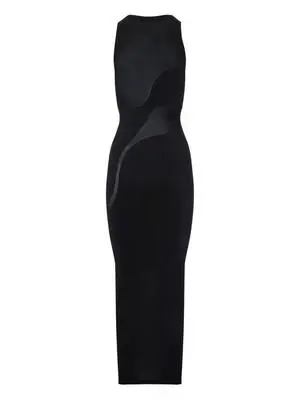 Wolford Sheer Panel Maxi Dress - Black