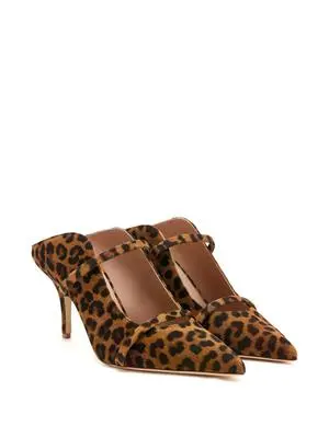 MALONE SOULIERS Leopard Strap Mules