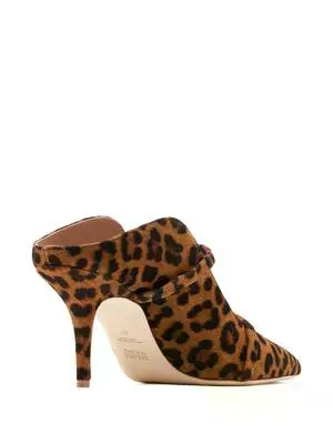MALONE SOULIERS Leopard Strap Mules