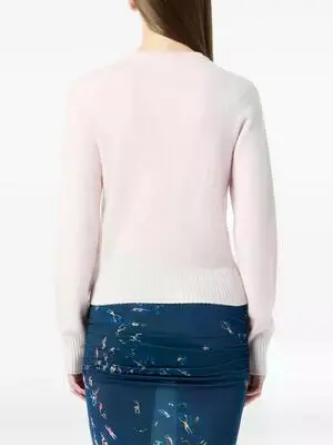 Blumarine Logo-embroidered Sweater - Pink
