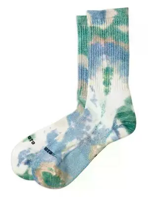 ROTOTO Tie-dye Socks - White