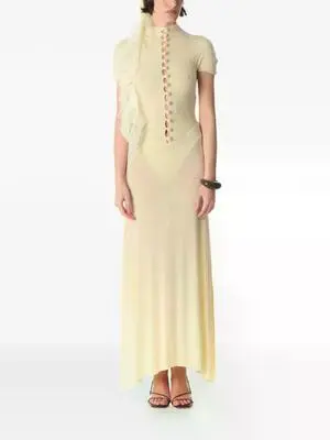 MANURI Mock-neck Maxi Dress