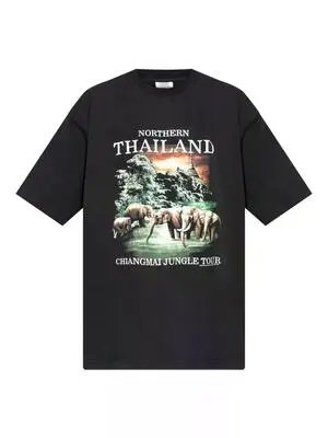 Vetements Northern Thailand Chiangmai Jungle Tour T-shirt - Black