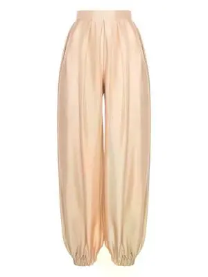 MANURI Gathered Trousers - Neutrals